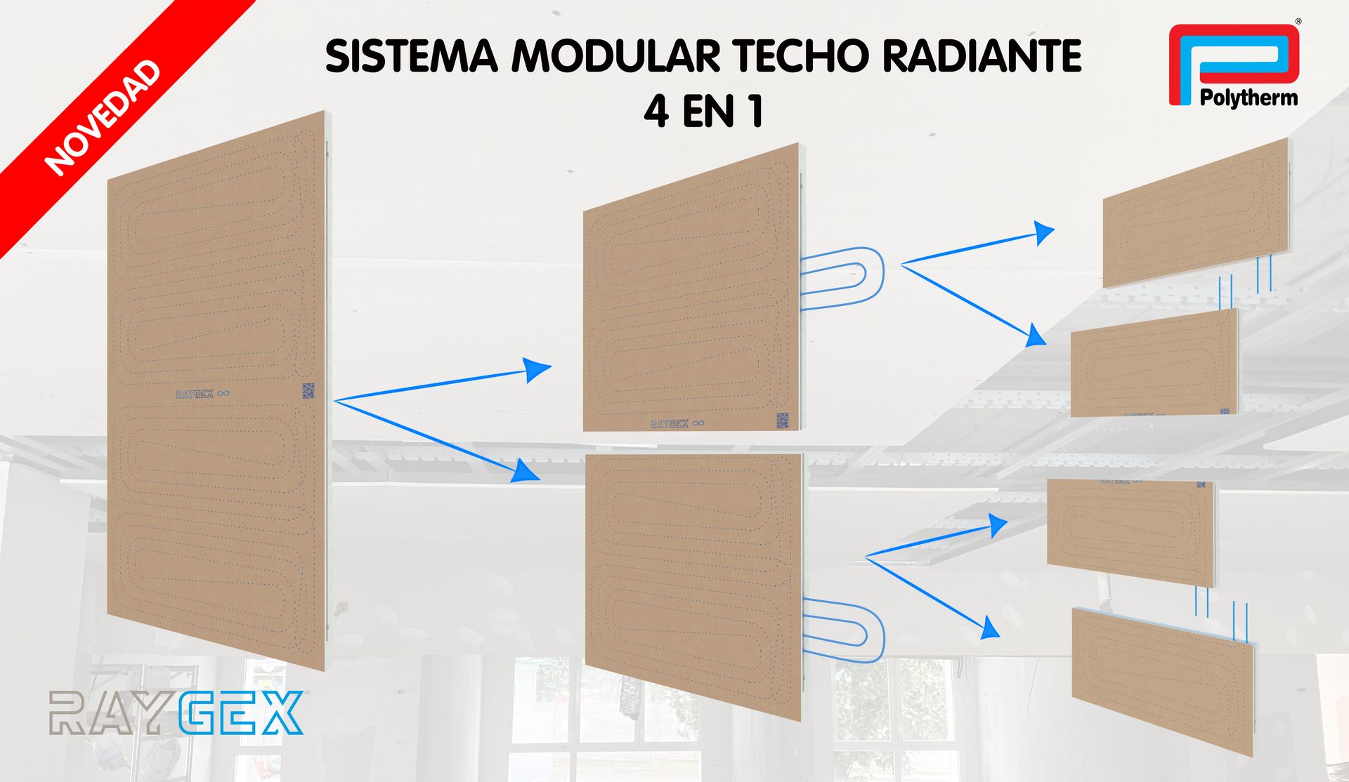 Nuevo sistema techo radiante de Polytherm